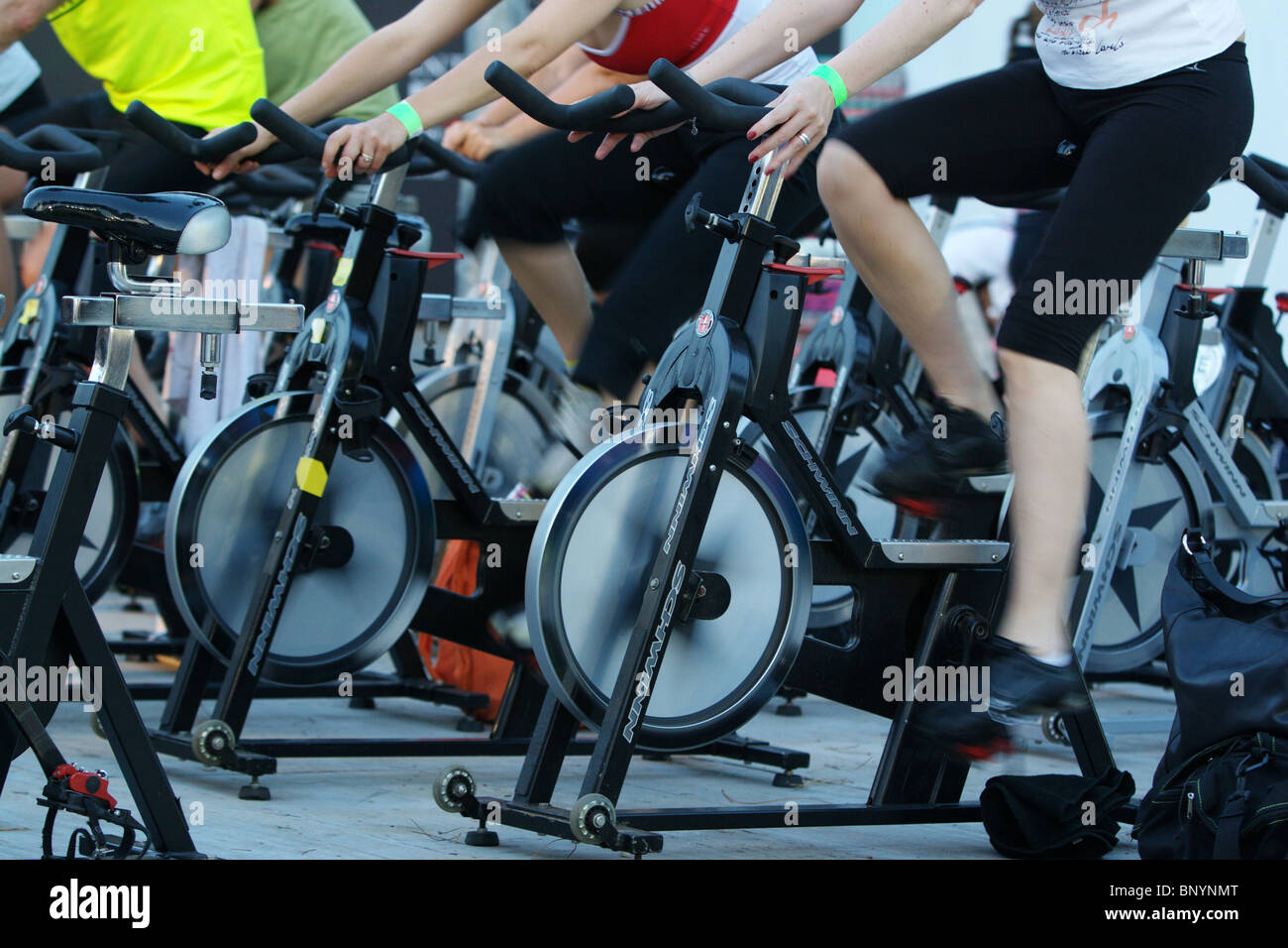 Outdoor spin class hi-res stock photography and images - Alamy