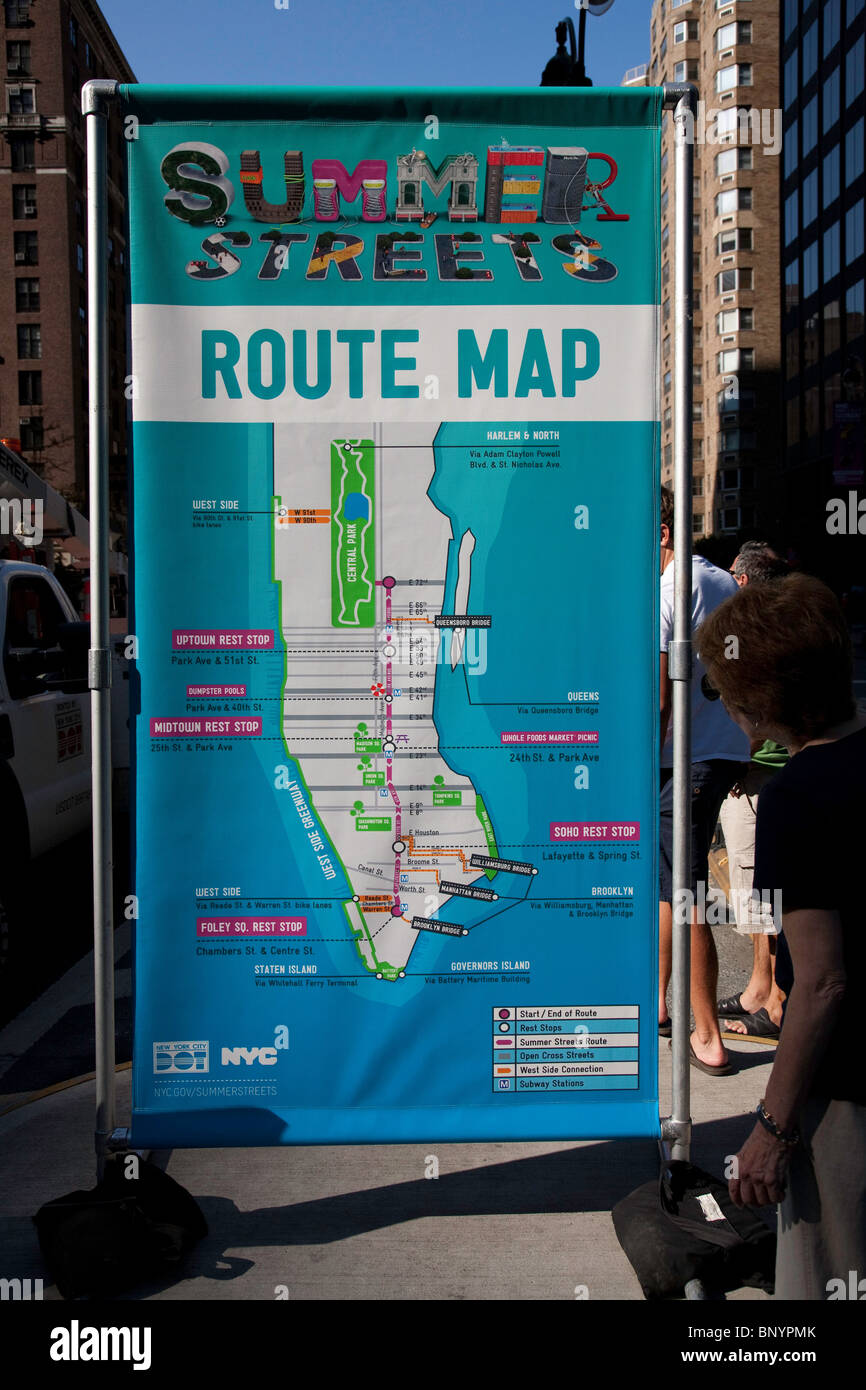 New york city map streets hi-res stock photography and images - Alamy