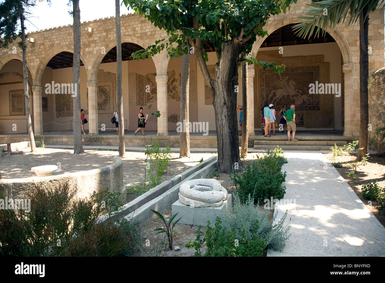 Garden Archaeological museum, Rhodes, Greece Stock Photo - Alamy