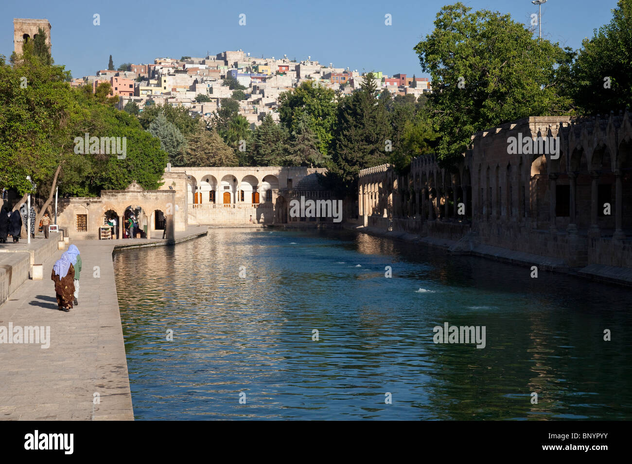 Pool of Abraham or Balikli Gol in Sanliurfa or Urfa, Turkey Stock Photo ...