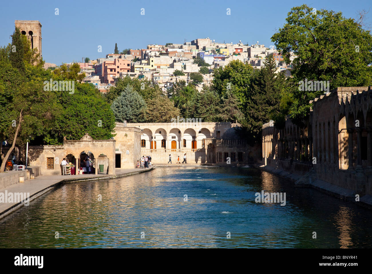 Pool of Abraham or Balikli Gol in Sanliurfa or Urfa, Turkey Stock Photo ...