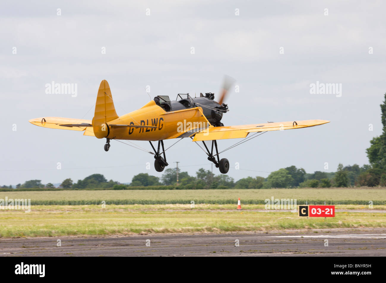 Ryan ST3KR G-RLWG in flight at Wickenby Airfield Stock Photo - Alamy