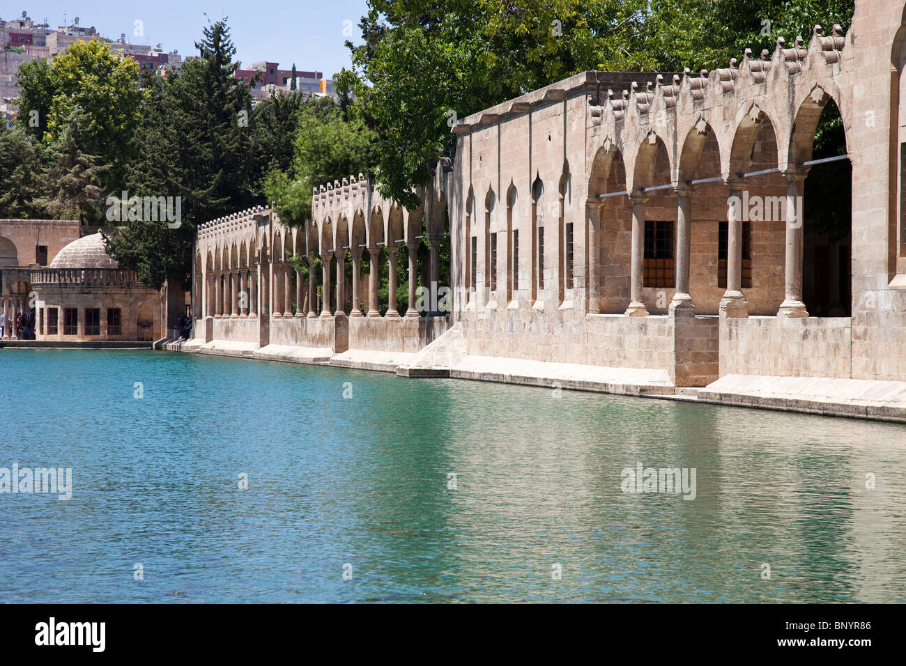 Pool of Abraham or Balikli Gol in Sanliurfa or Urfa, Turkey Stock Photo ...