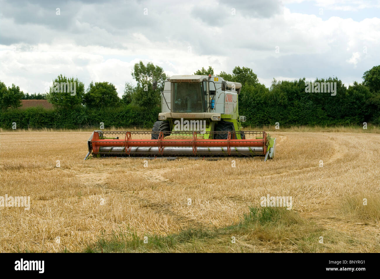 Combine harvester in wheat hi-res stock photography and images - Alamy