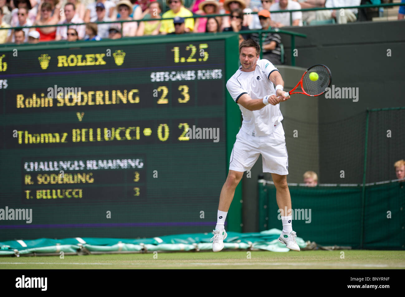 6 1 at the 2010 wimbledon tennis championships london hi-res stock ...