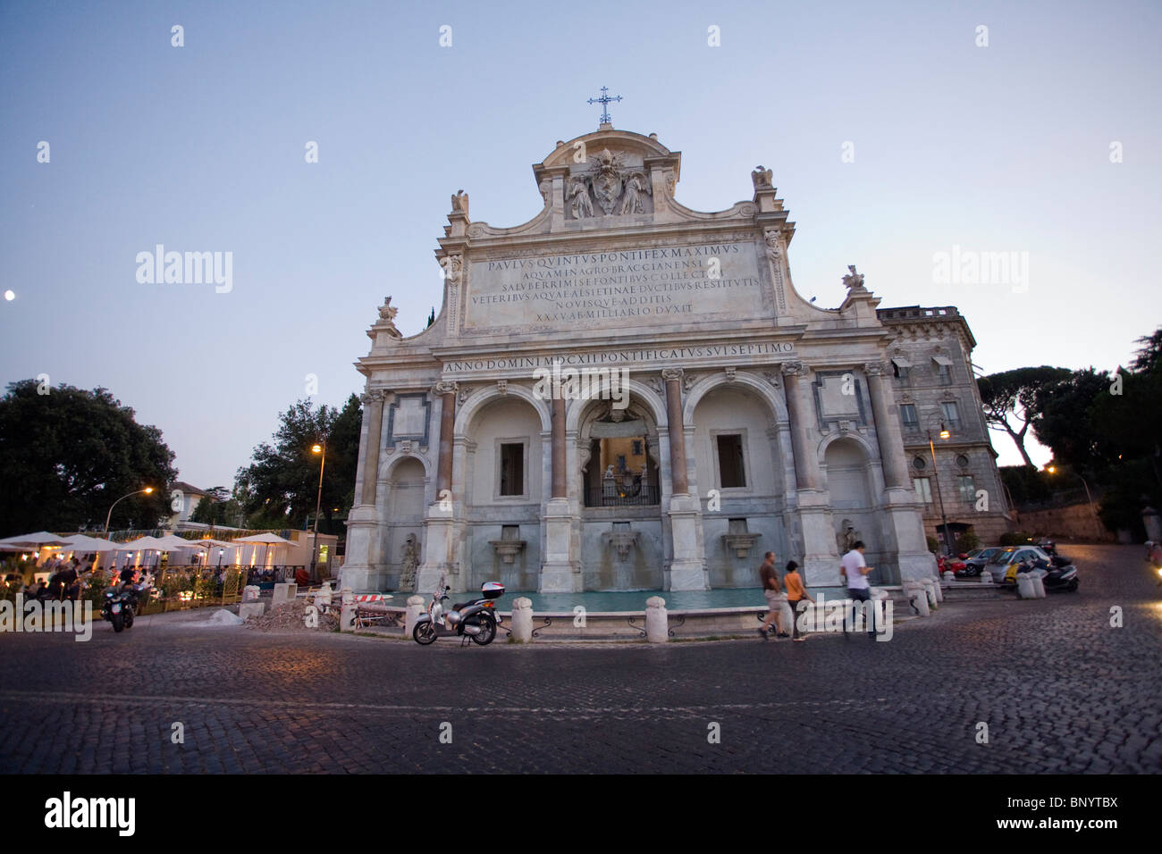 The fasade of Fontana Paola, Rome, Italy Stock Photo - Alamy