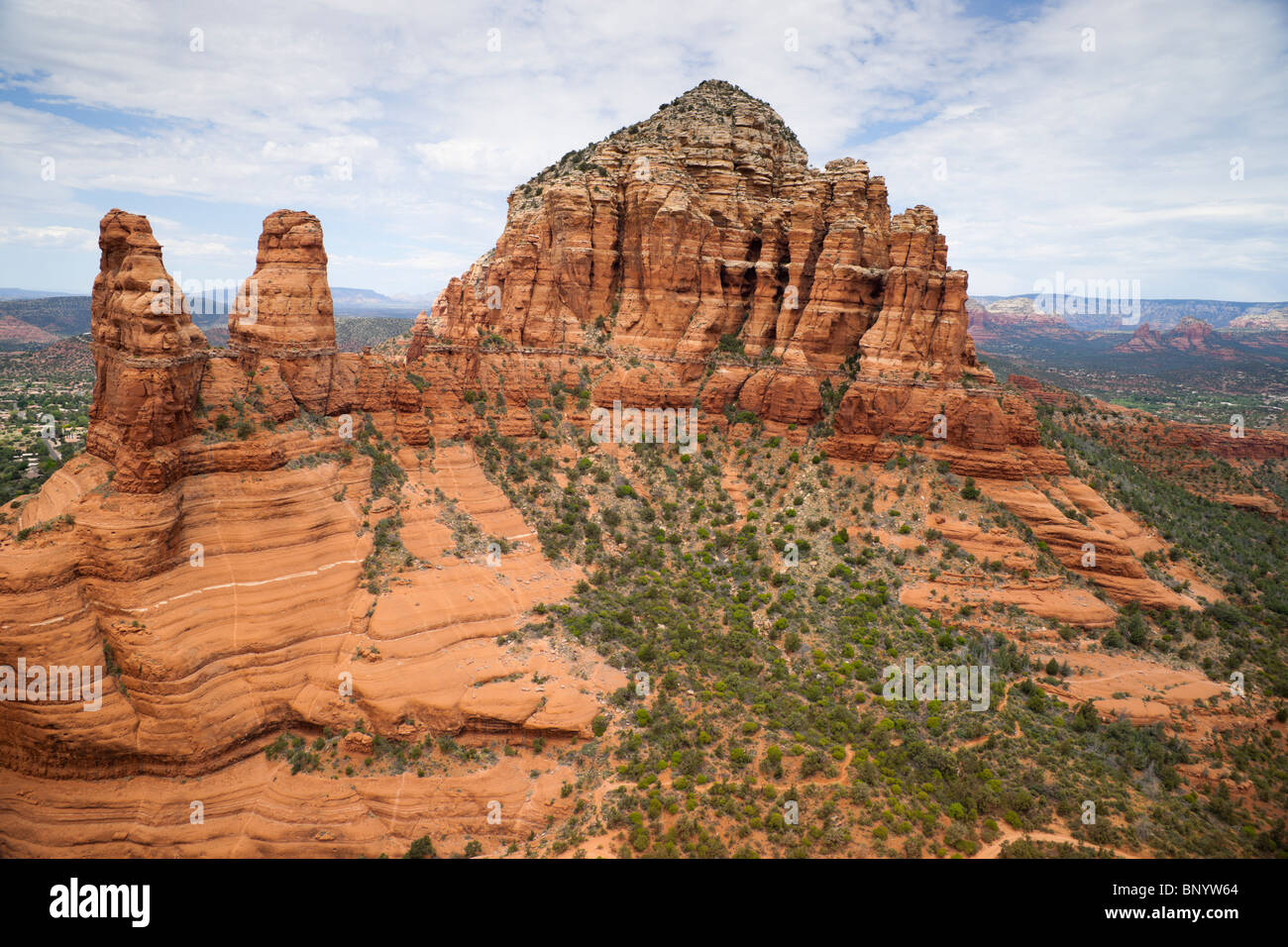 Aerial View Of Sedona Arizona Stock Photos & Aerial View Of Sedona ...