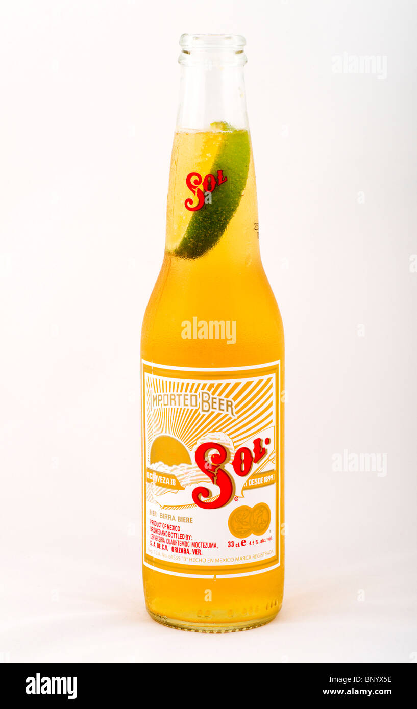 Sol beer bottle hi-res stock photography and images - Alamy