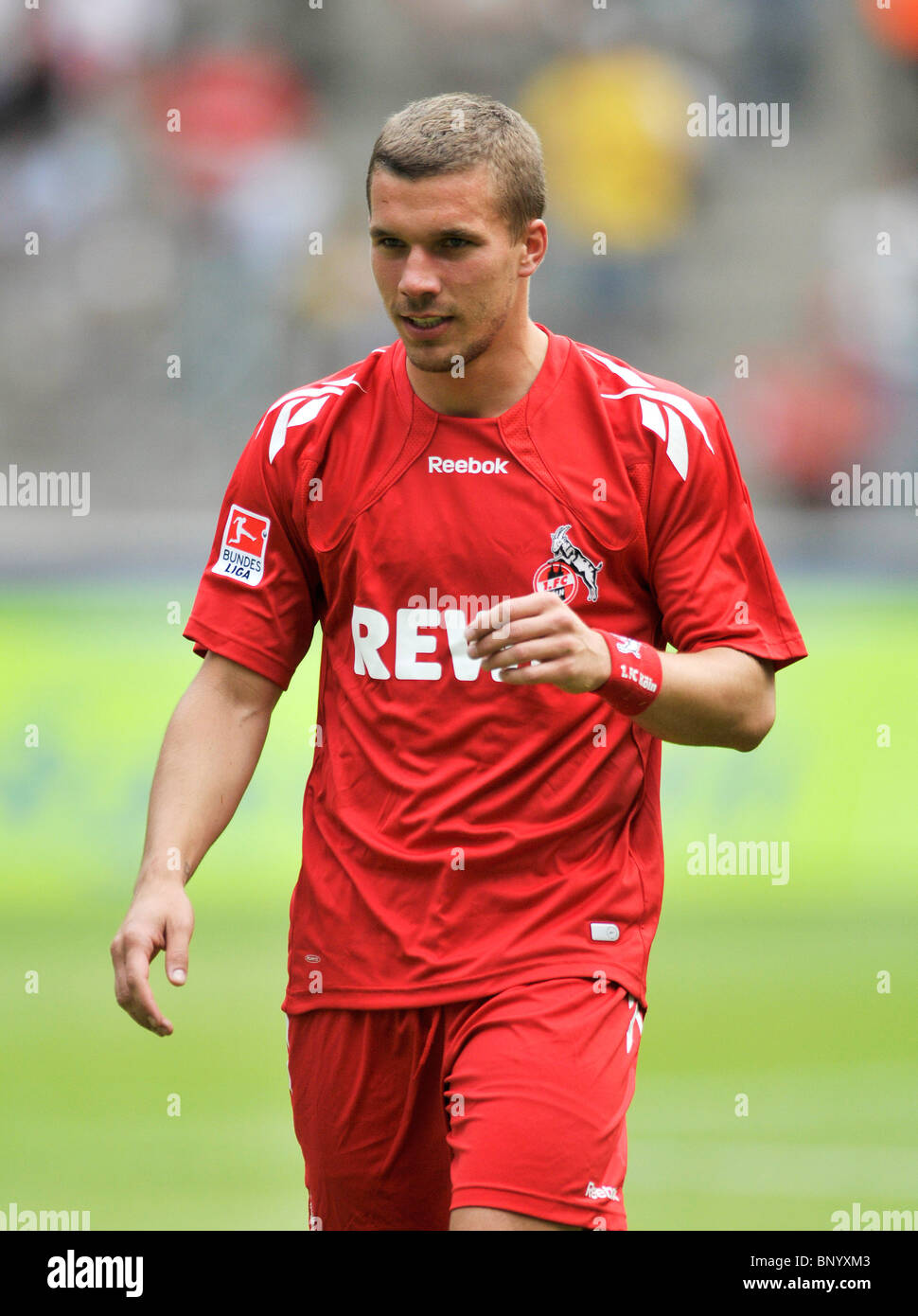 Lukas Podolski, 1.FC Koeln, Cologne, Germany, Köln, 7.8.2010 Stock ...