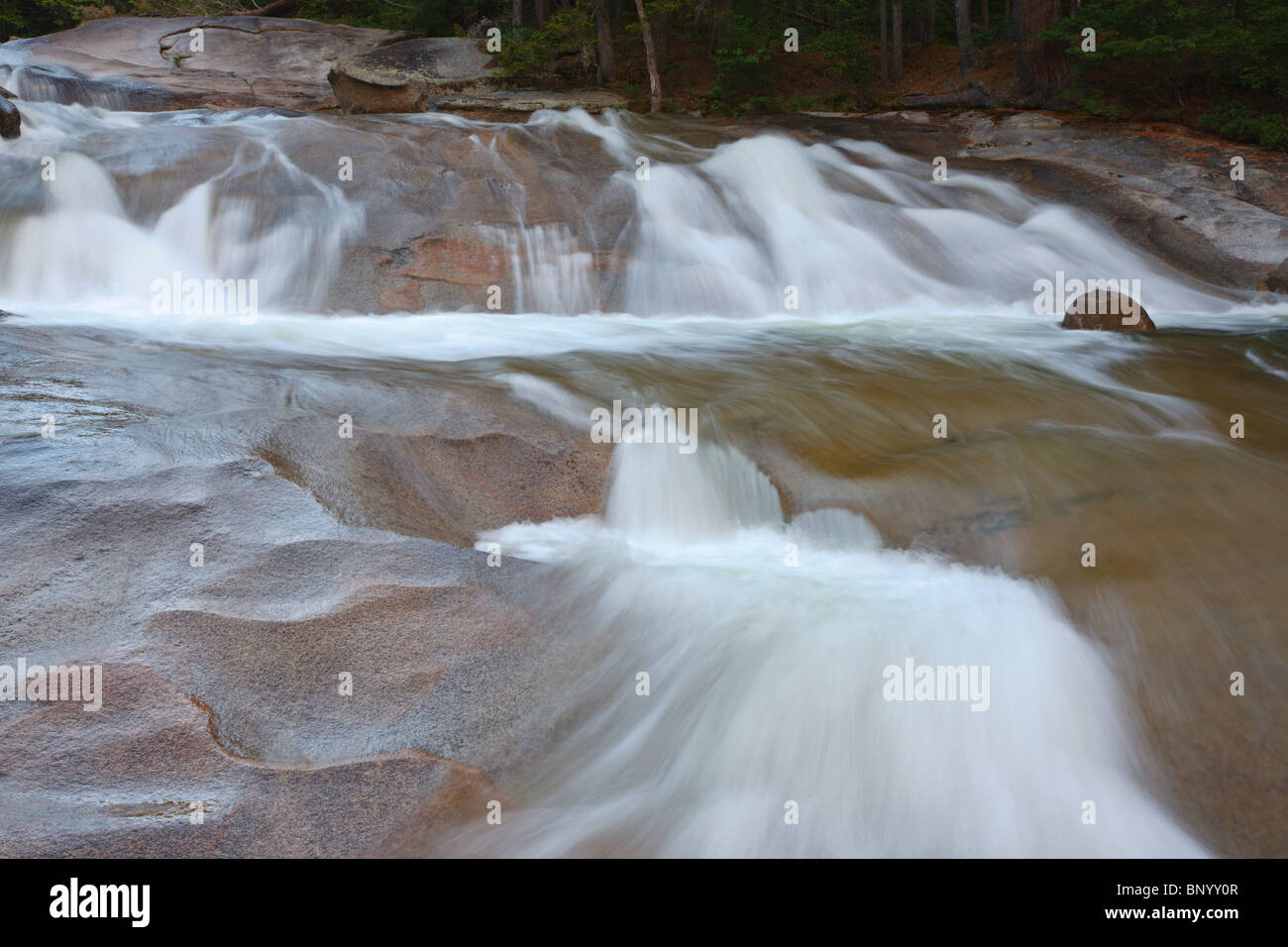 Franconia Falls along Franconia Brook in Lincoln, New Hampshire USA ...