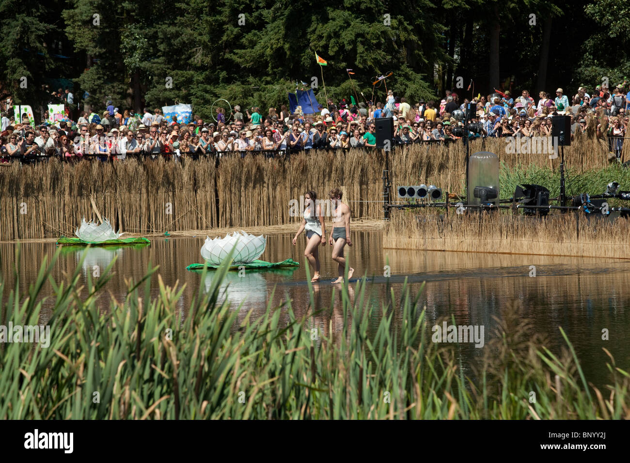 Matthew Bourne's Swan Lake ballet at the Latitude festival, 2010,Henham ...