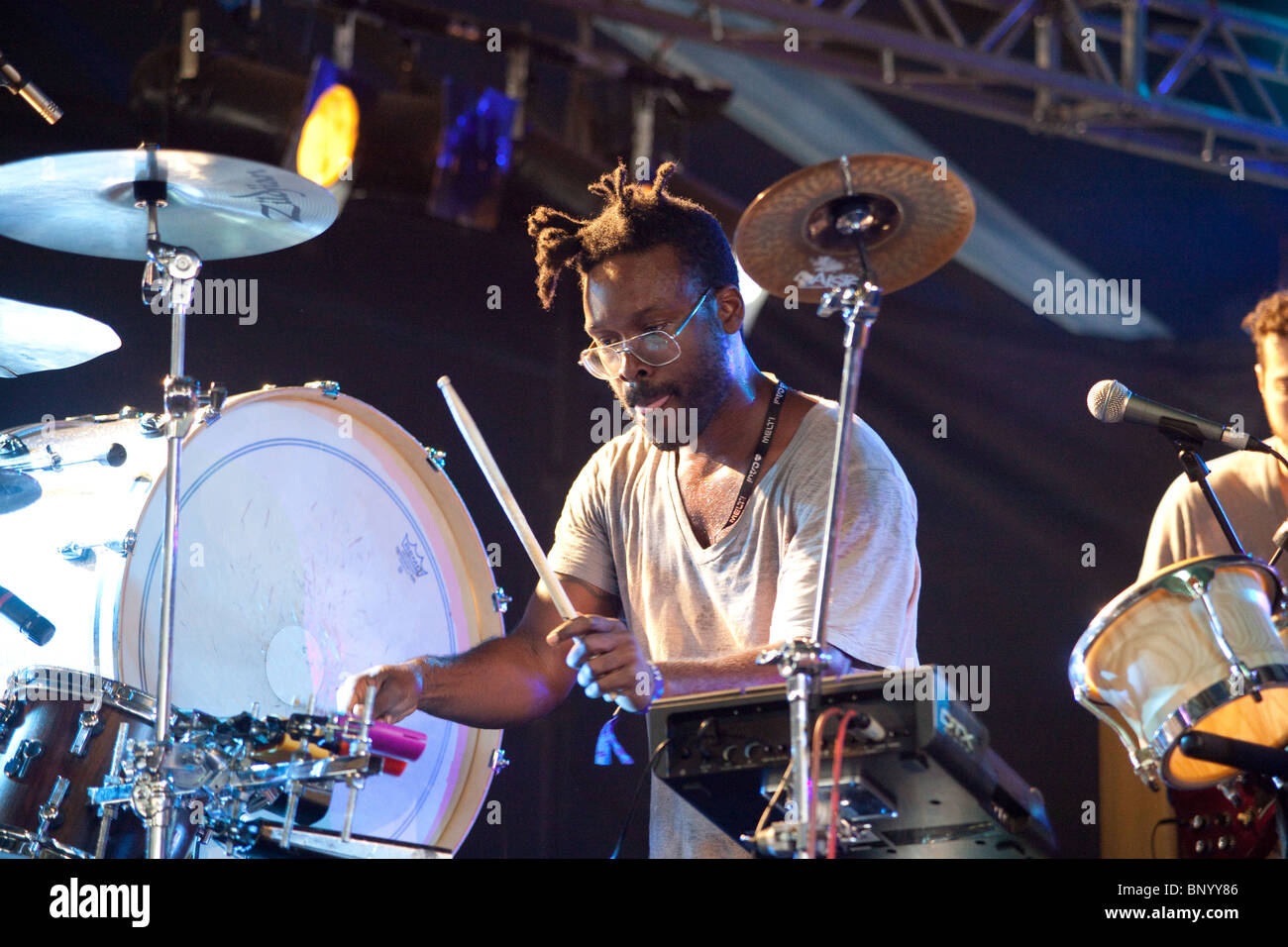 Jamie Lidell performing at Latitude festival 2010 ,Henham Park, Suffolk ...