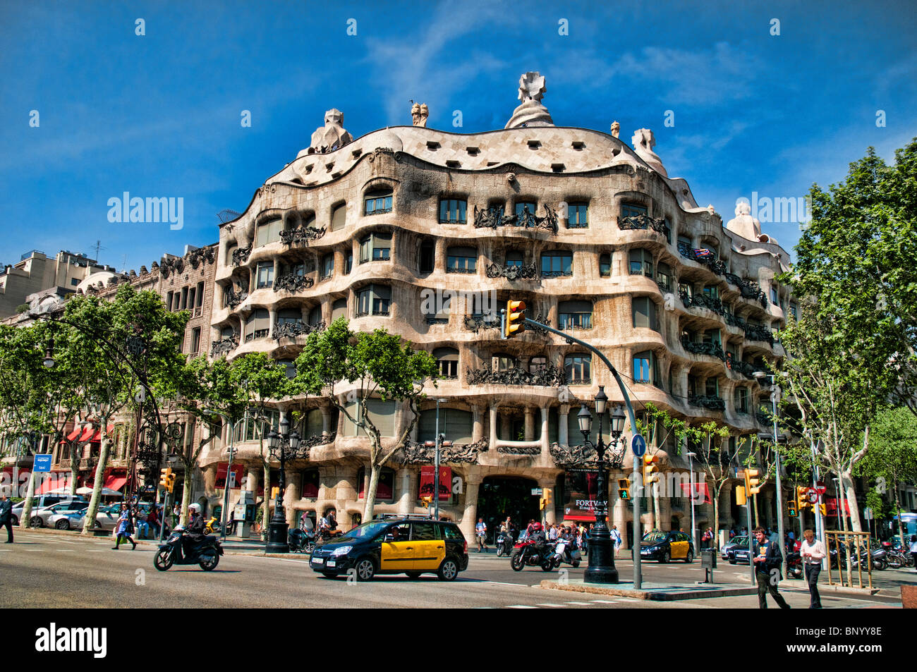Casa Mila, better known as La Pedrera (Catalan for 'The Quarry'), is a ...