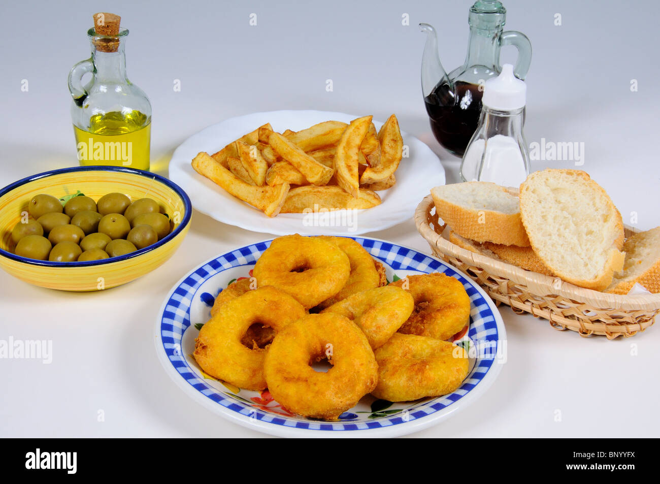 Chips squid hi-res stock photography and images - Alamy