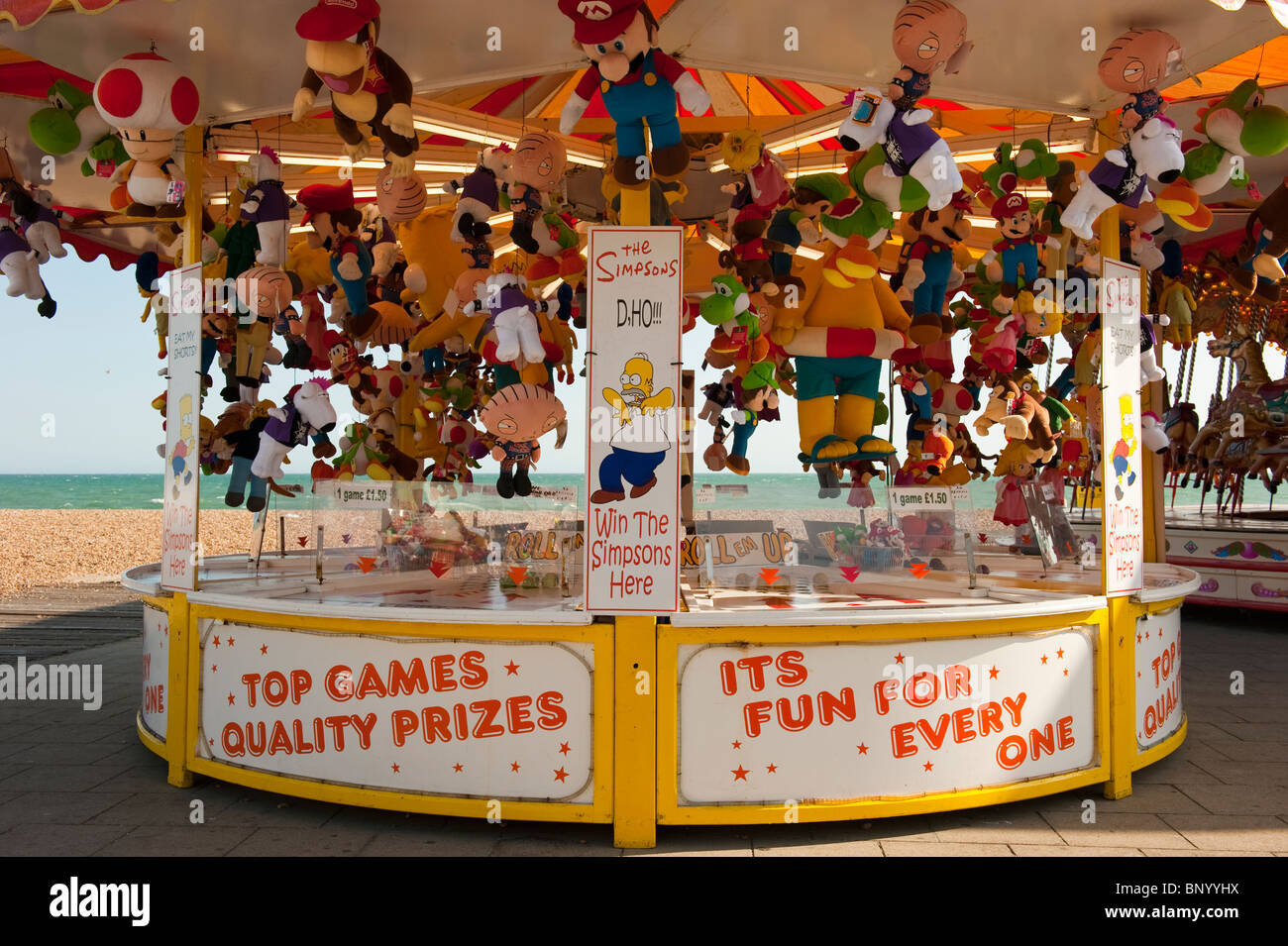 Mario funfair game prize seaside hi-res stock photography and images ...
