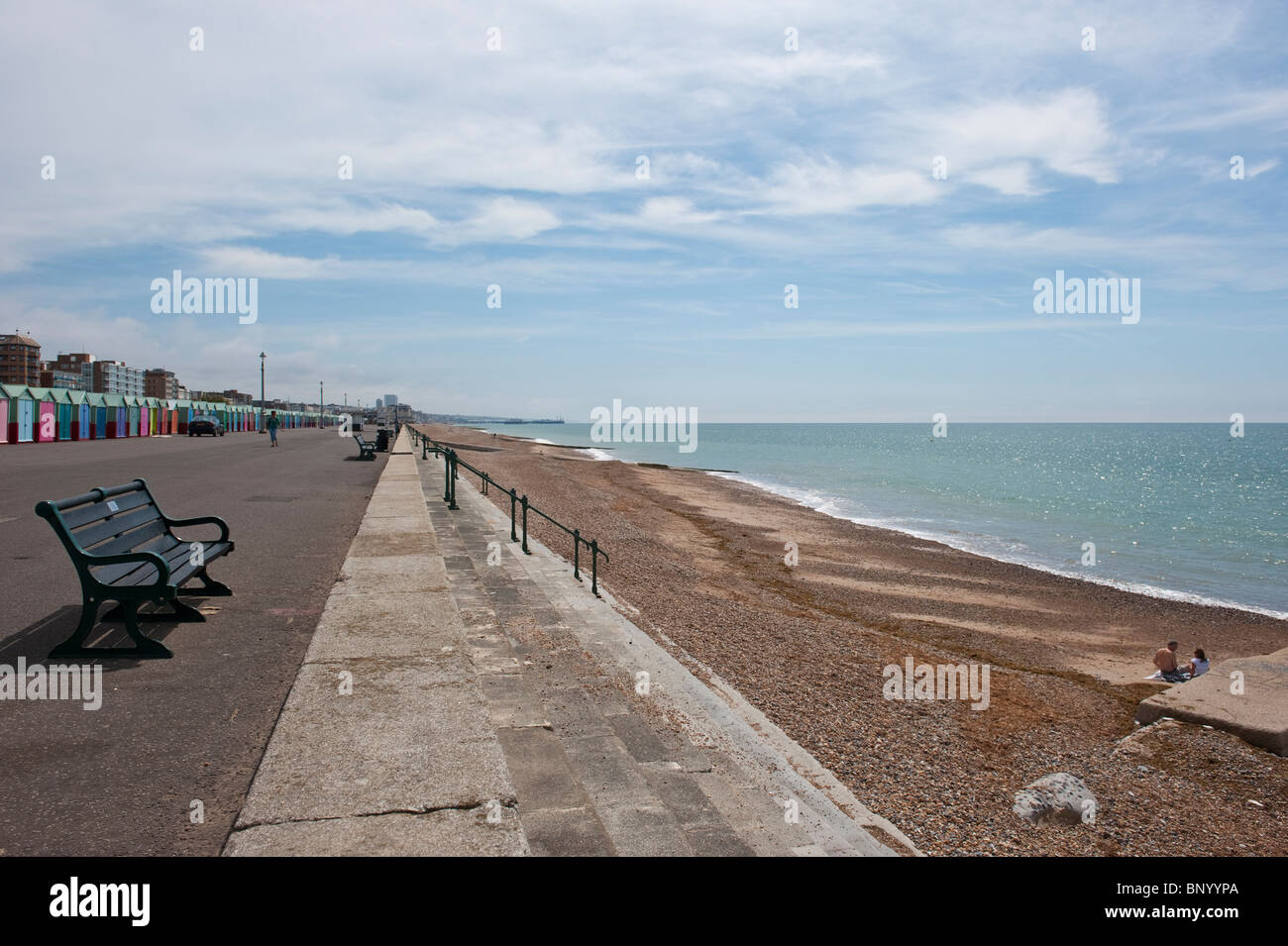 Sea front promenade at Hove, East Sussex Stock Photo - Alamy