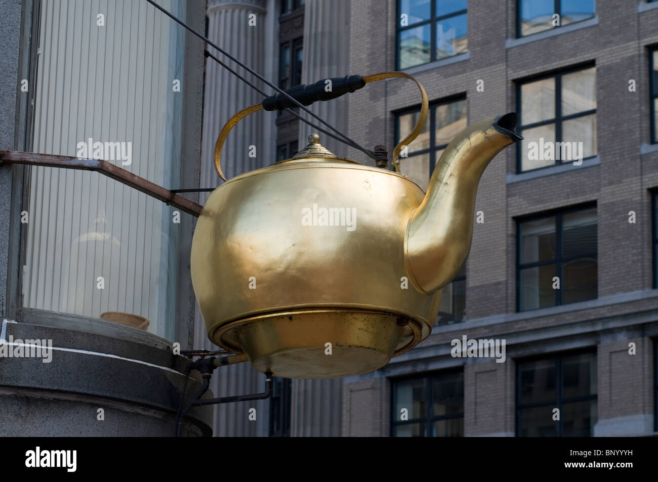Smoking teapot near Quincy Market Boston, MA Stock Photo - Alamy