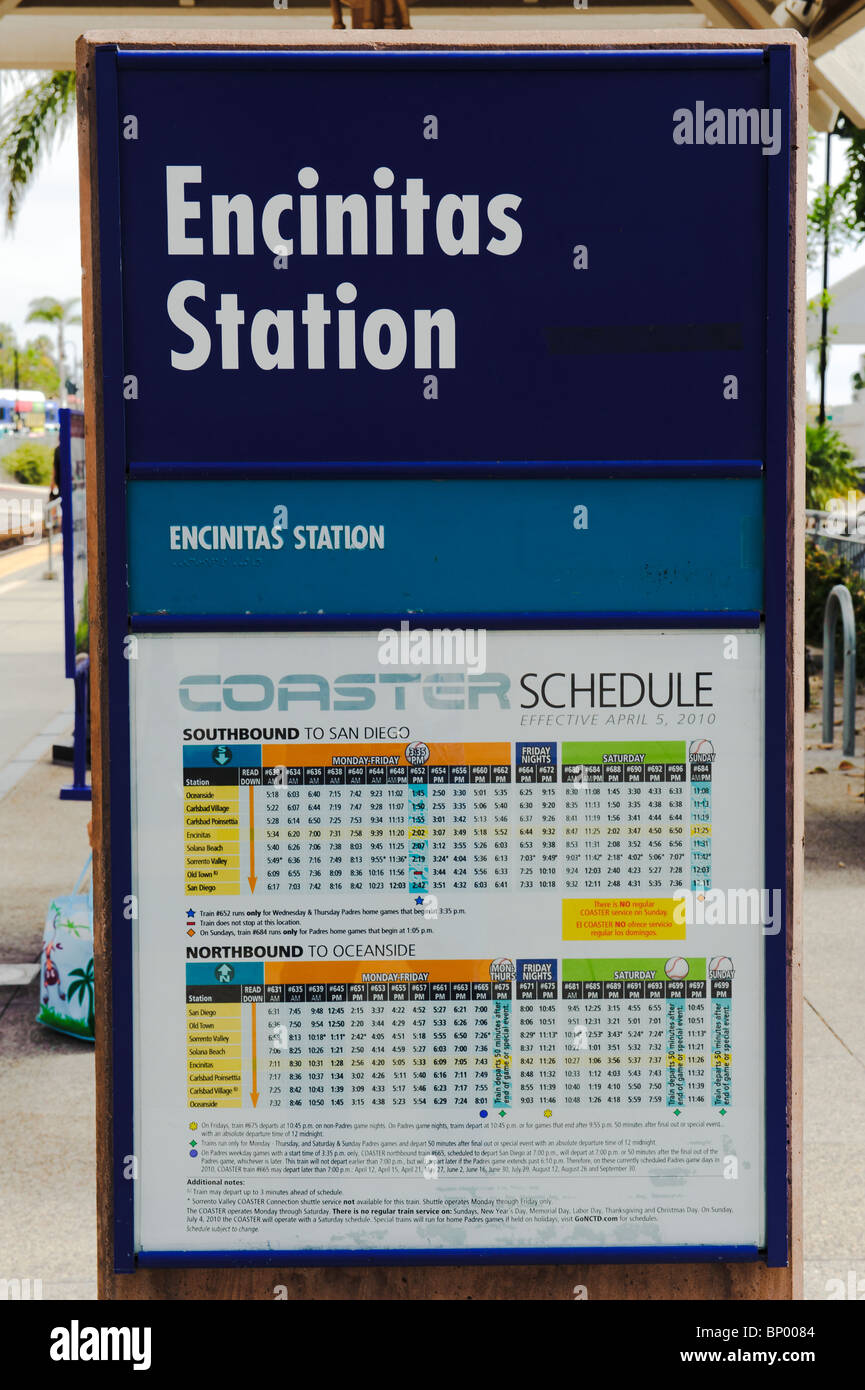 Encinitas california commuter train station hi-res stock photography ...