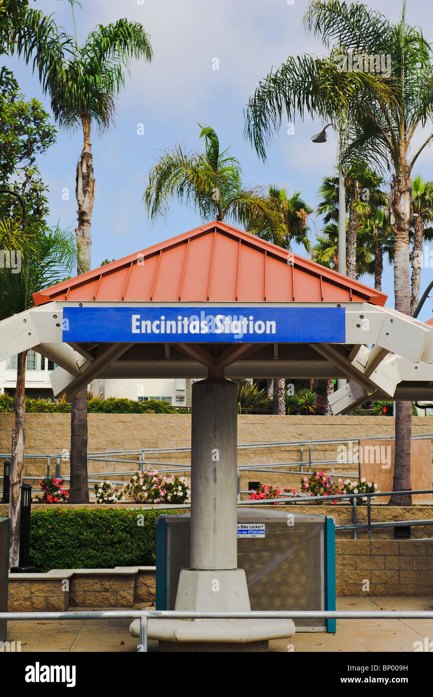 Encinitas california commuter train station hi-res stock photography ...