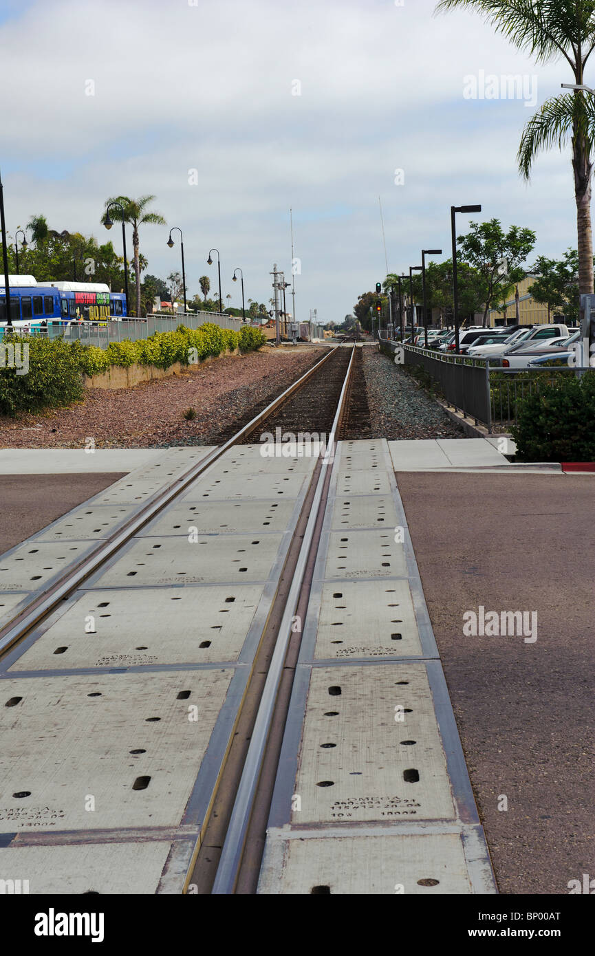 Encinitas, California, commuter train station Stock Photo - Alamy
