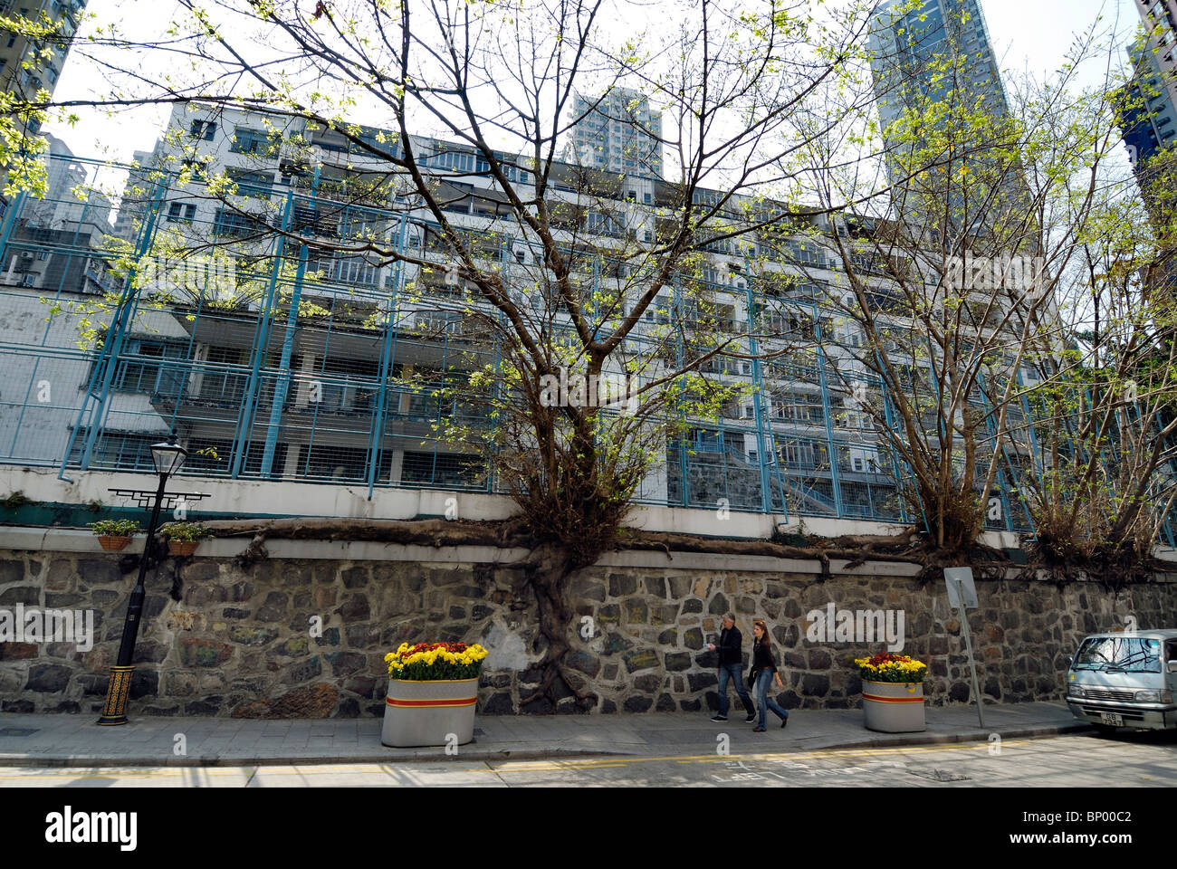 The empty married police quarters from Hollywood Road, Hong Kong Stock ...
