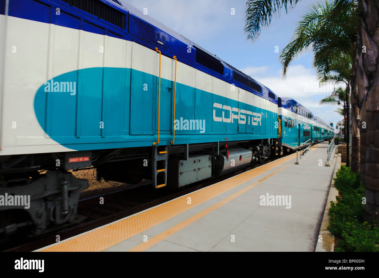Encinitas, California, commuter train station Stock Photo - Alamy