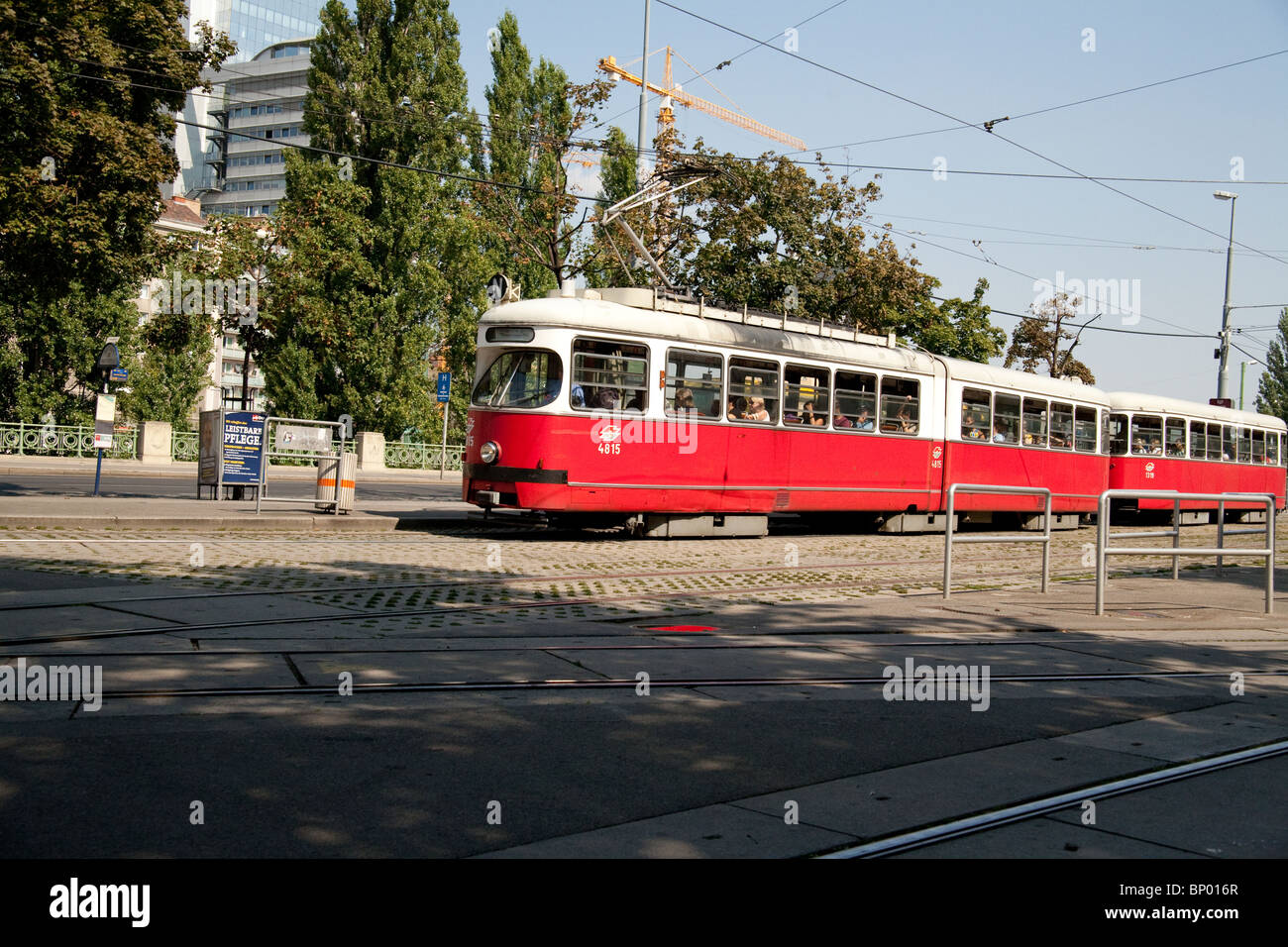 A tram in central Vienna Stock Photo - Alamy