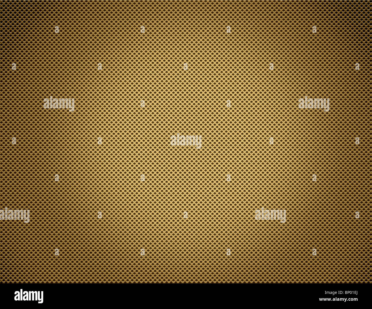 The Perforated seamless golden metal plate Stock Photo - Alamy