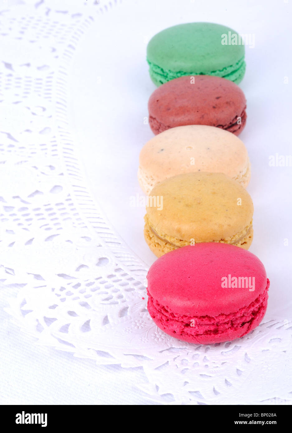 Set of french macaron cookies Stock Photo - Alamy