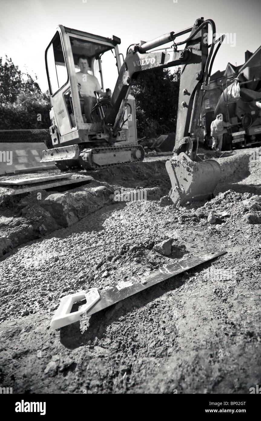 Foundations digger hi-res stock photography and images - Alamy