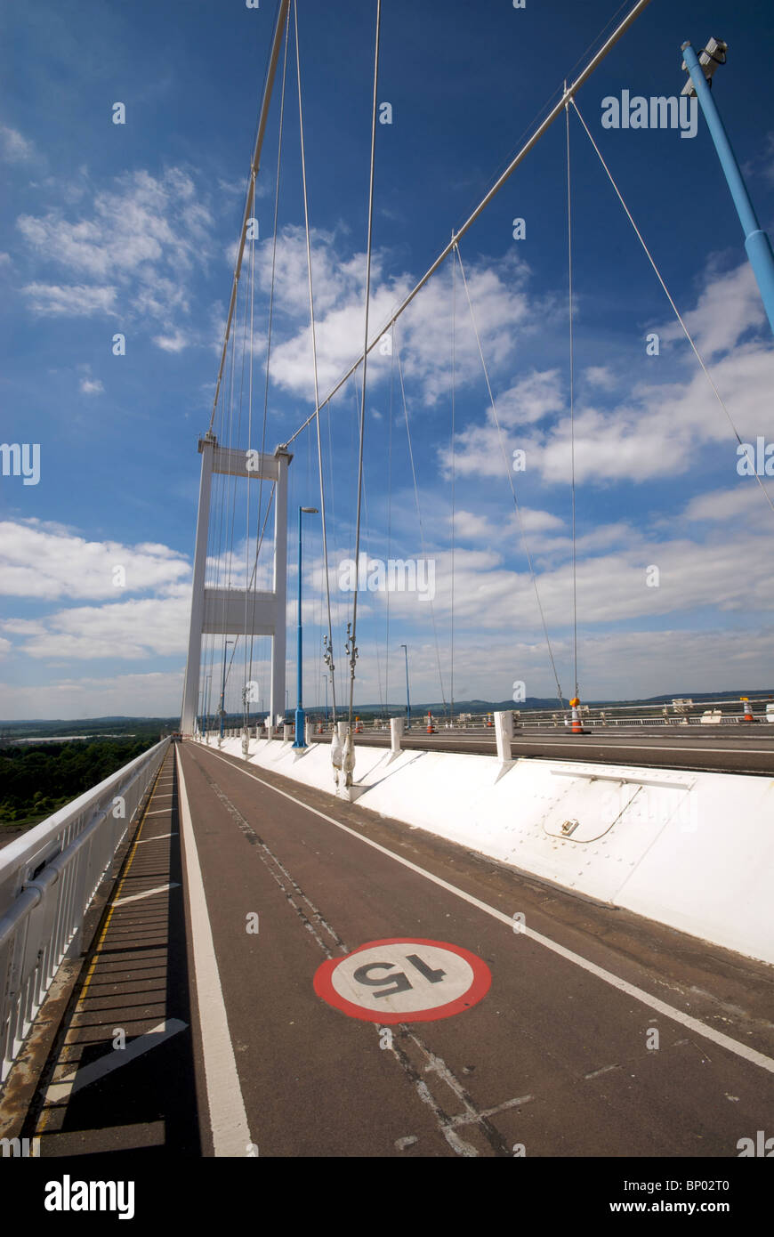 River Severn Bridge UK M4 Road Walk Cycle Way Stock Photo - Alamy