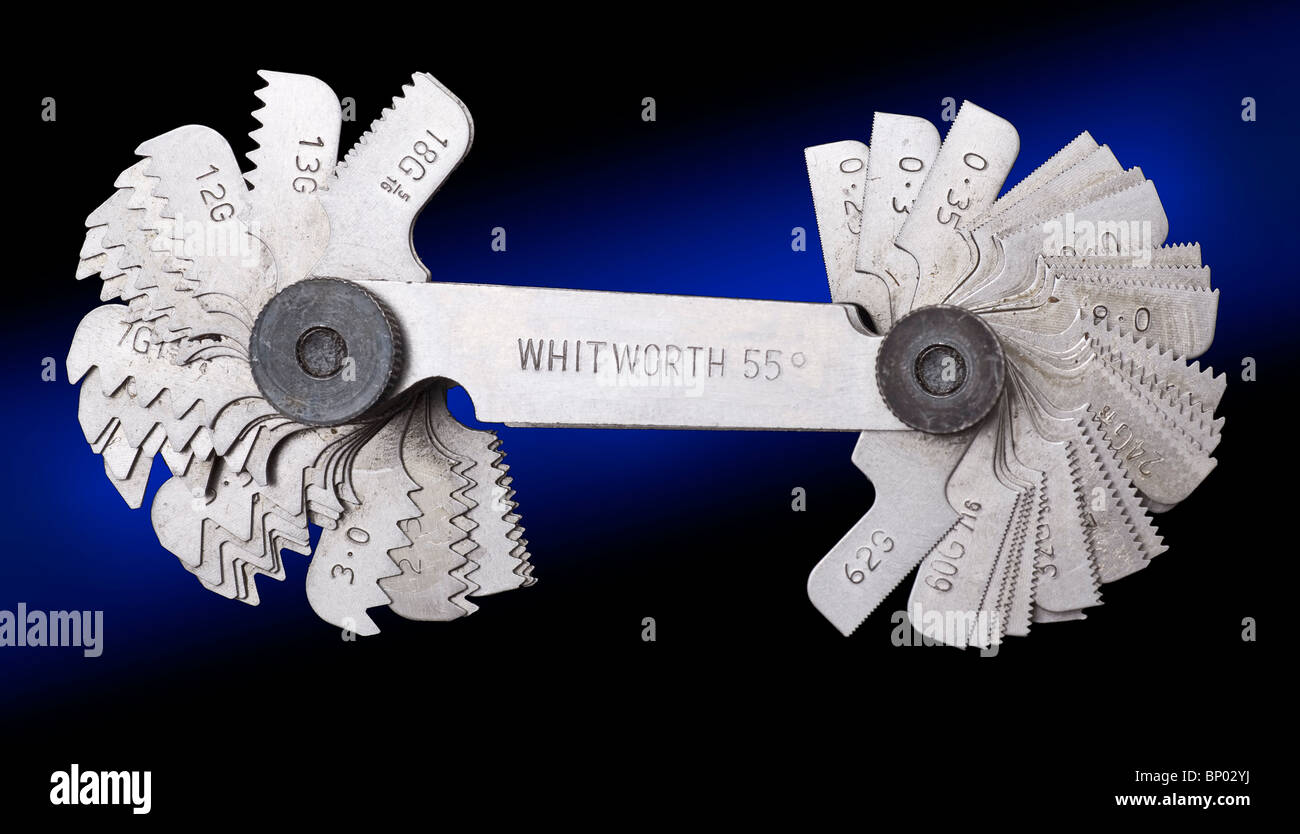 Metric thread pitch gauge hi-res stock photography and images - Alamy