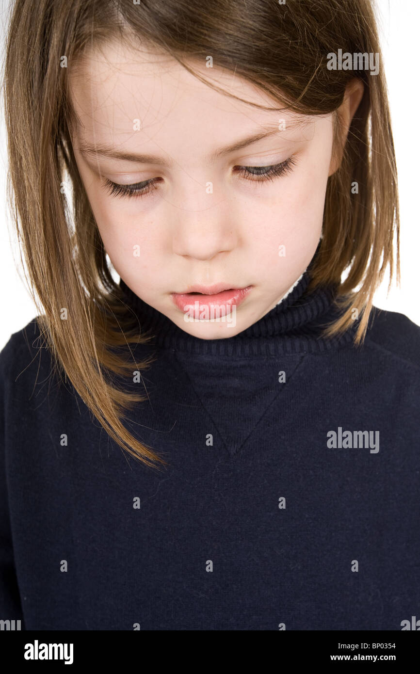 Closeup Shot of an Upset Young Child Stock Photo - Alamy