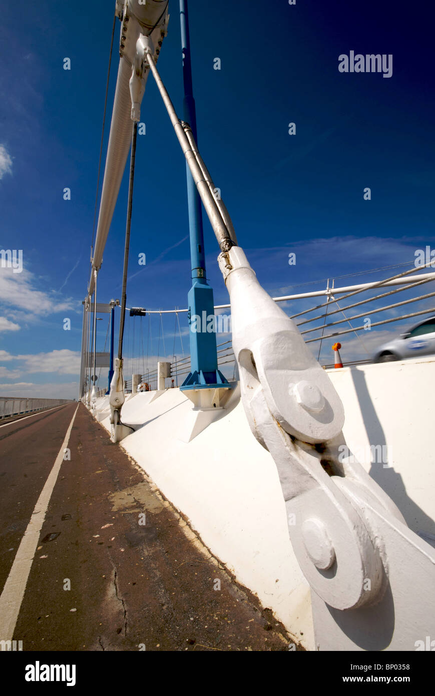 River Severn Bridge UK M4 Road Walk Cycle Way Stock Photo - Alamy