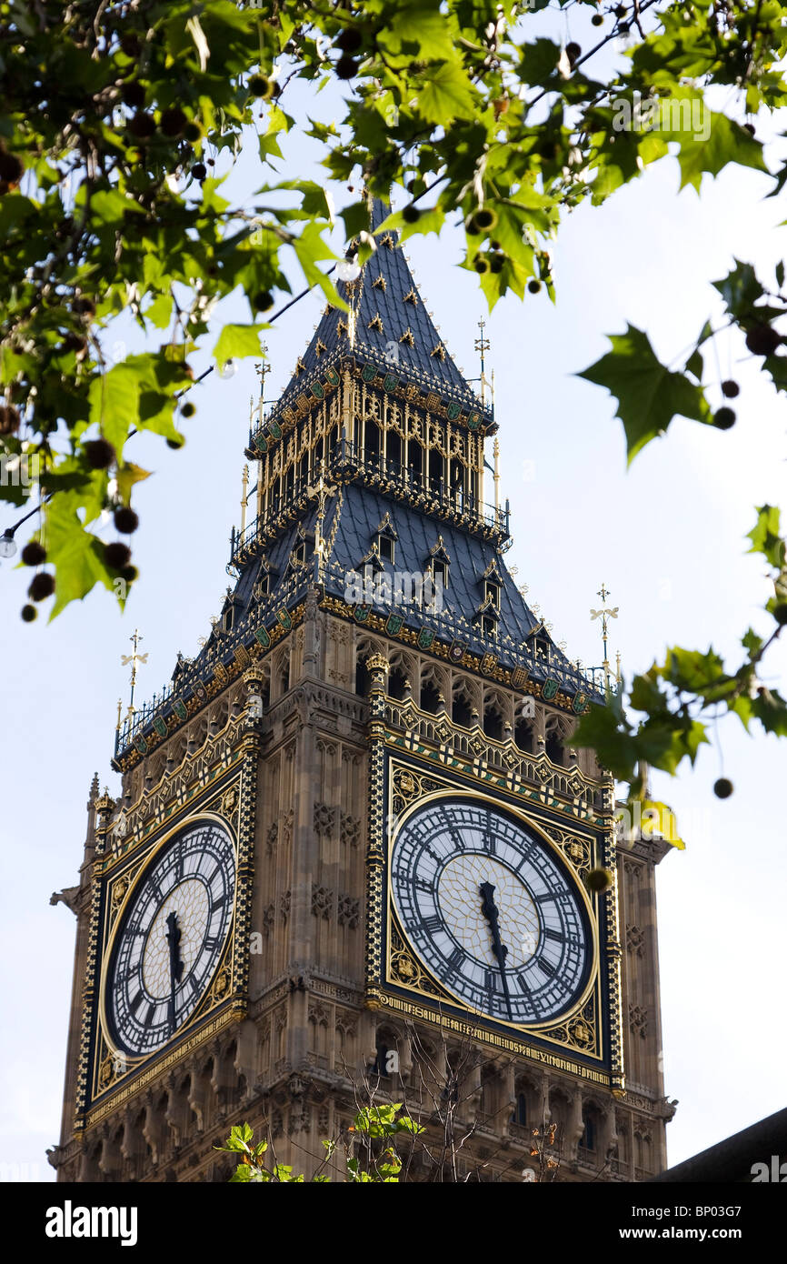 The clock tower of the Palace of Westminster Stock Photo - Alamy
