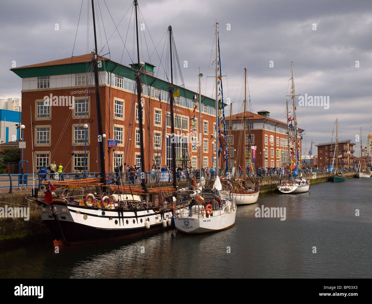 Some of the smaller ships in Hartlepool marina during the 2010 Tall ...