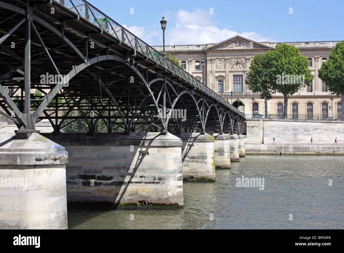 Paris, France, the Pont des Arts, footbridge over the Seine Stock Photo ...