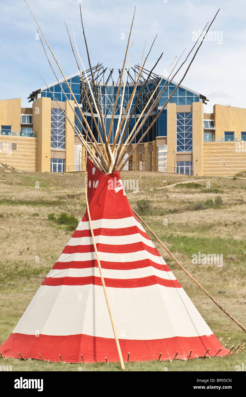 Tipi and Cultural Centre, Blackfoot Crossing Historical Park, Alberta ...