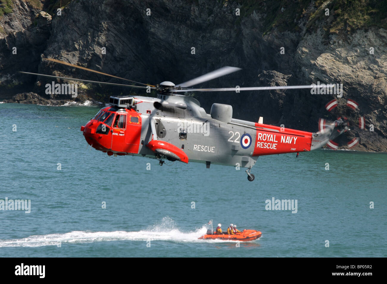 The RNLI air sea rescue display in Newquay Harbour, August 8th, 2010 ...