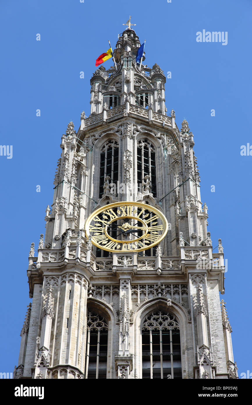 Blue and gold cathedral clock hi-res stock photography and images - Alamy