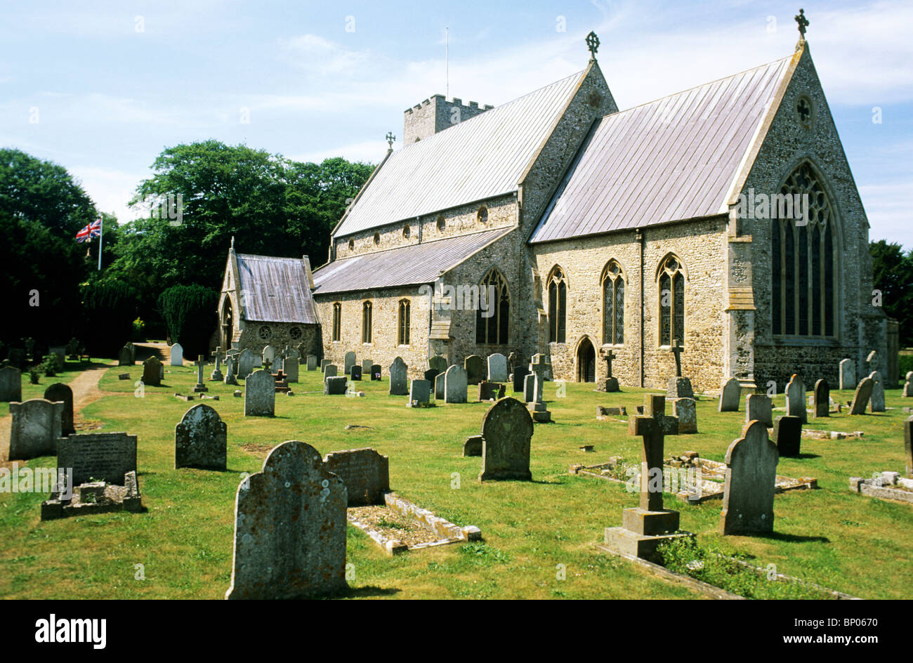Old Hunstanton parish church, Norfolk, England UK English medieval ...