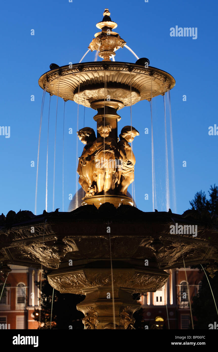 The Brewer Fountain on Boston Common, Boston, Massachusetts Stock Photo ...