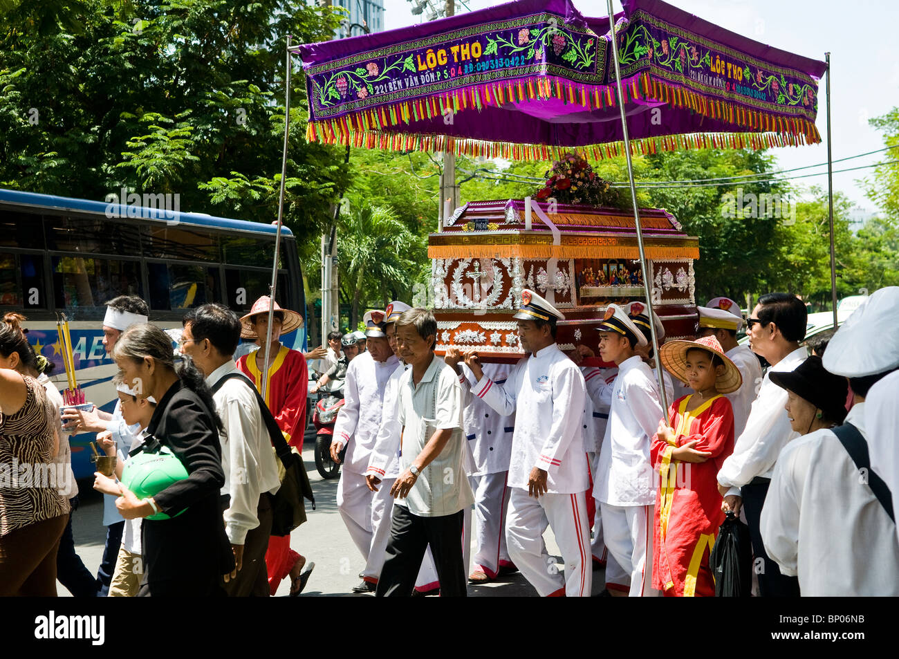 A colorful funeral in Saigon Stock Photo - Alamy