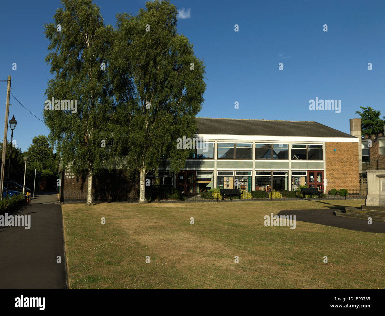 Public Library Surrey England Stock Photo - Alamy