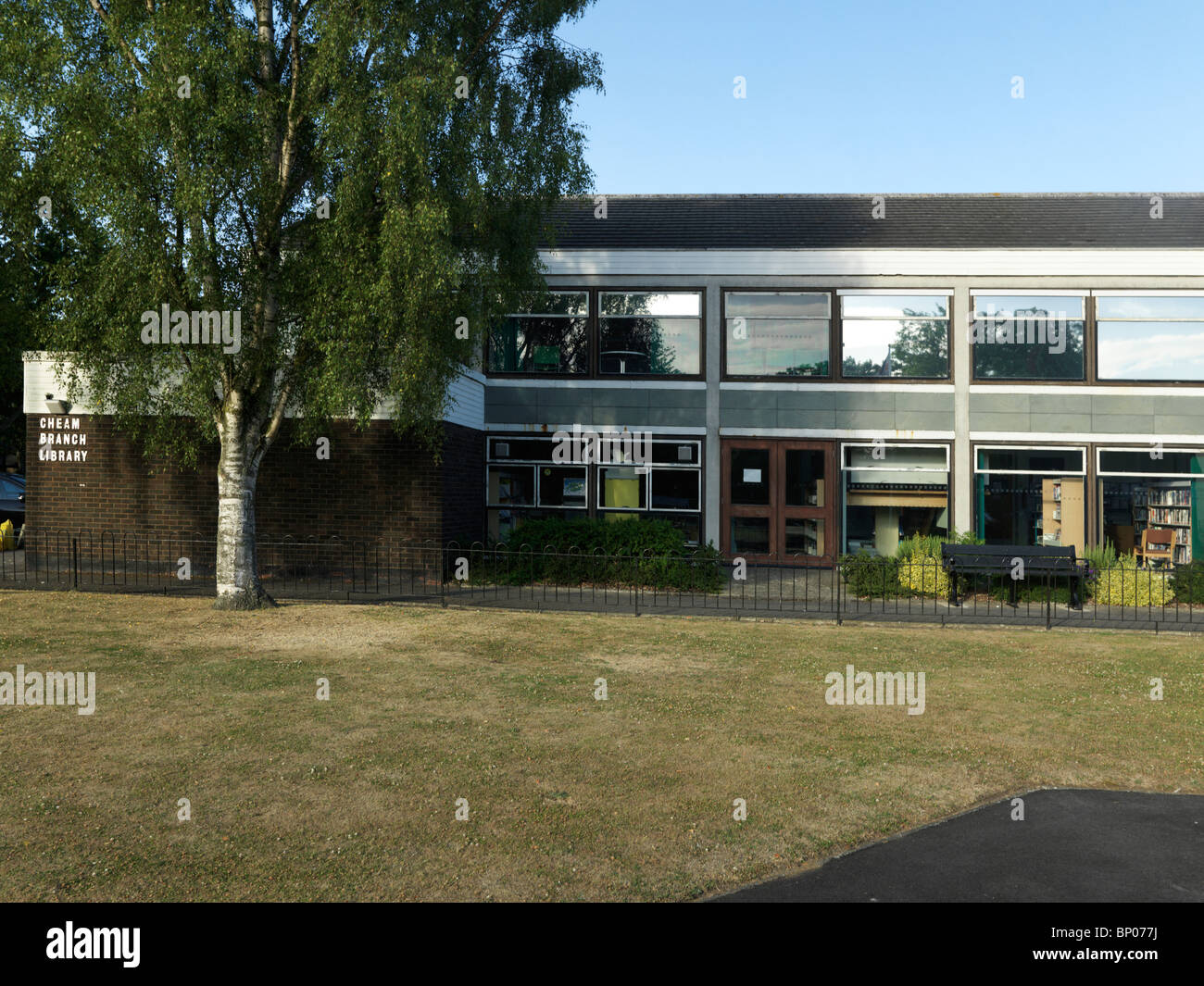 Public Library Surrey England Stock Photo - Alamy