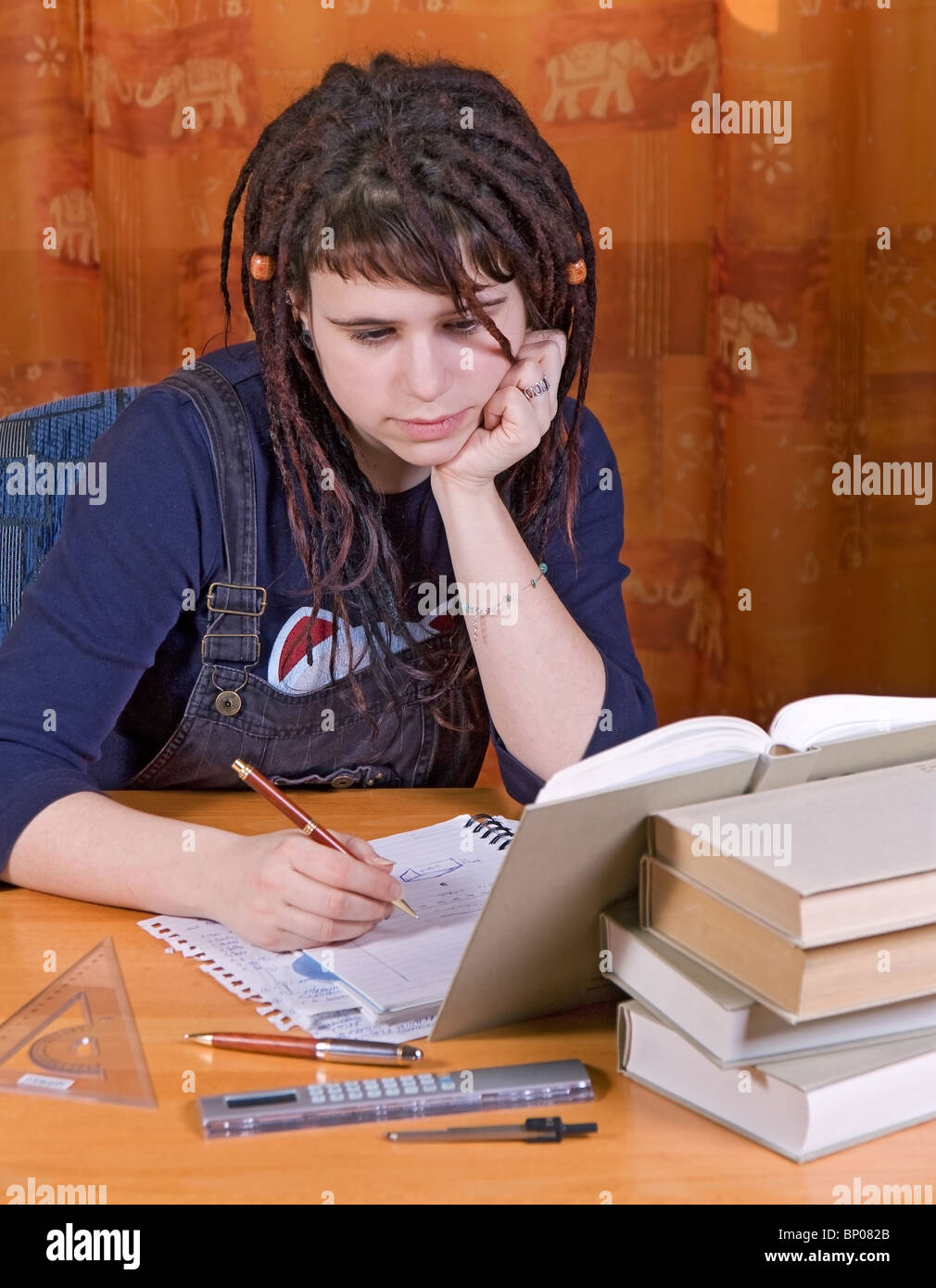 student and book Stock Photo - Alamy