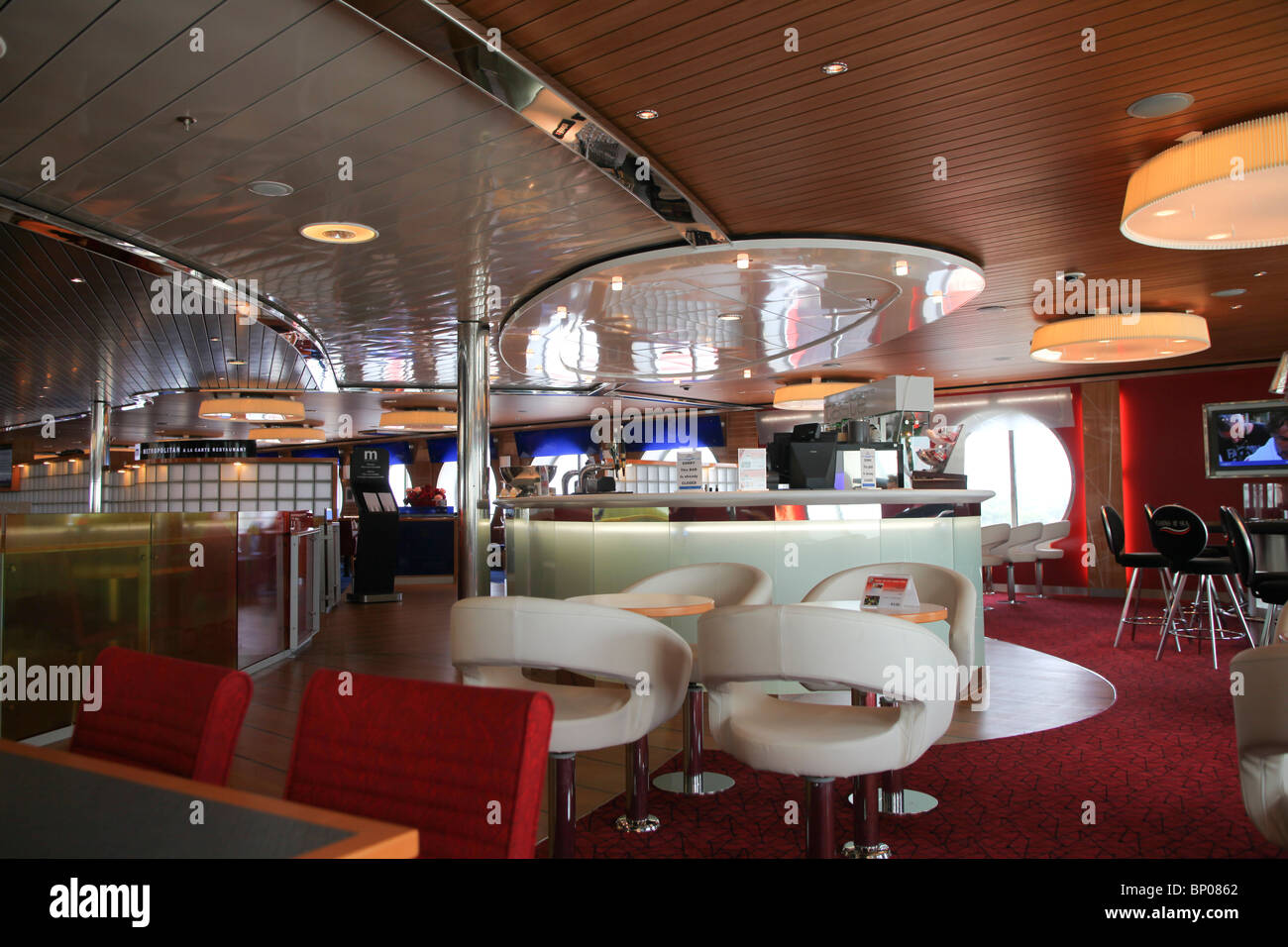 Bar on Stena Line ferry Stock Photo - Alamy