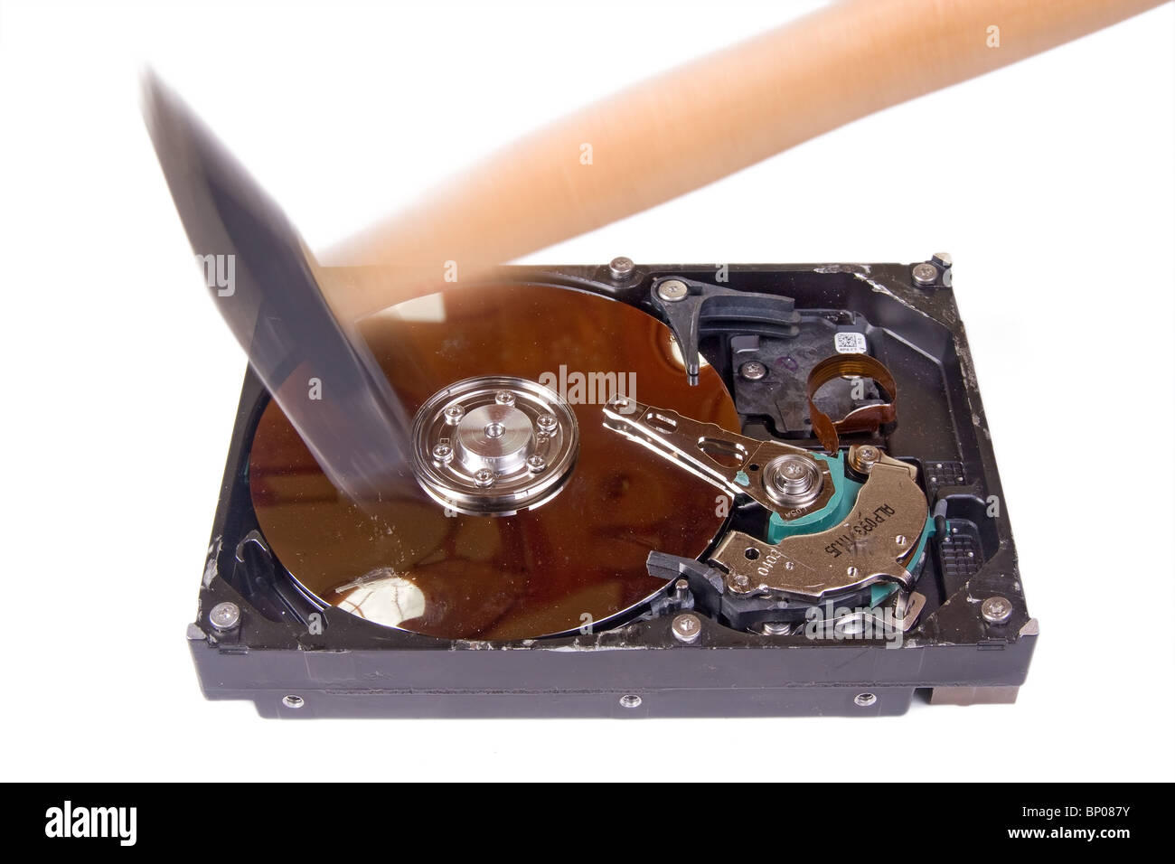 damaged hard disk Stock Photo - Alamy