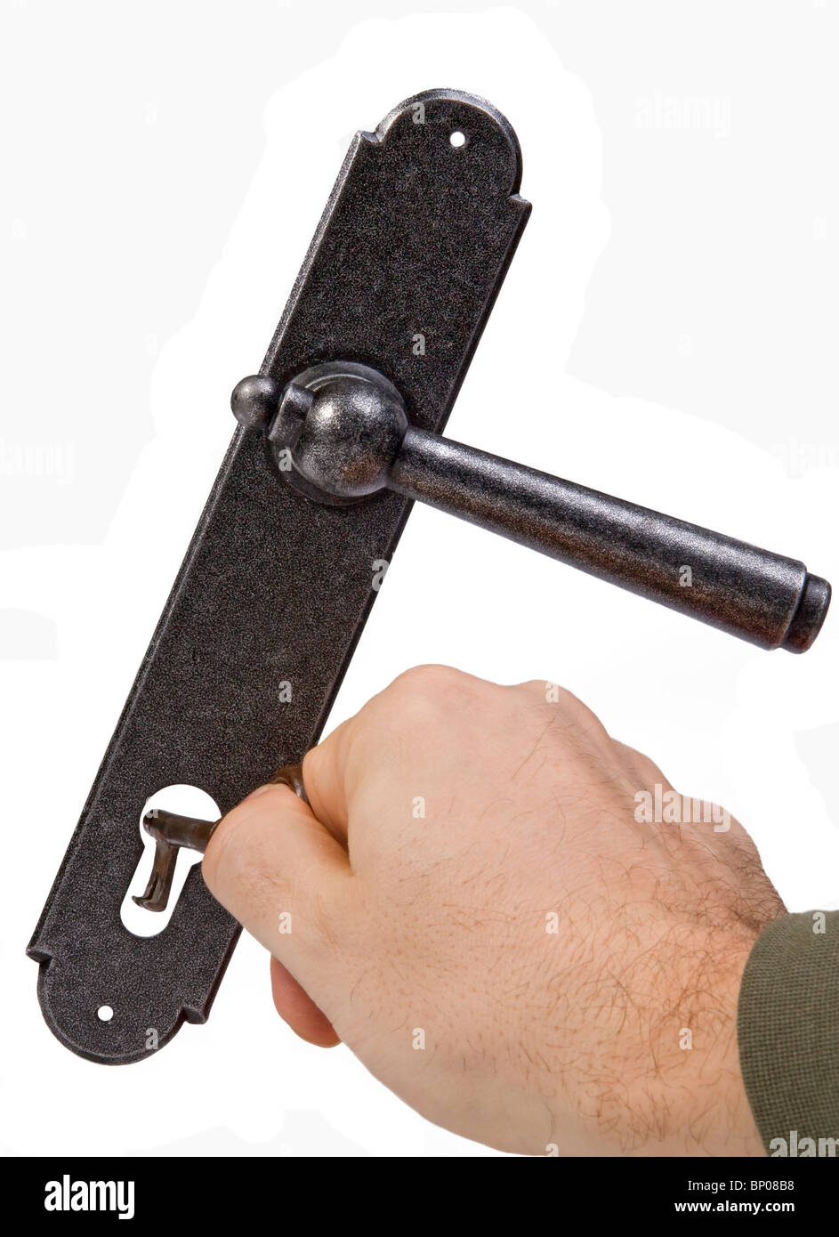 the key in lock Stock Photo - Alamy