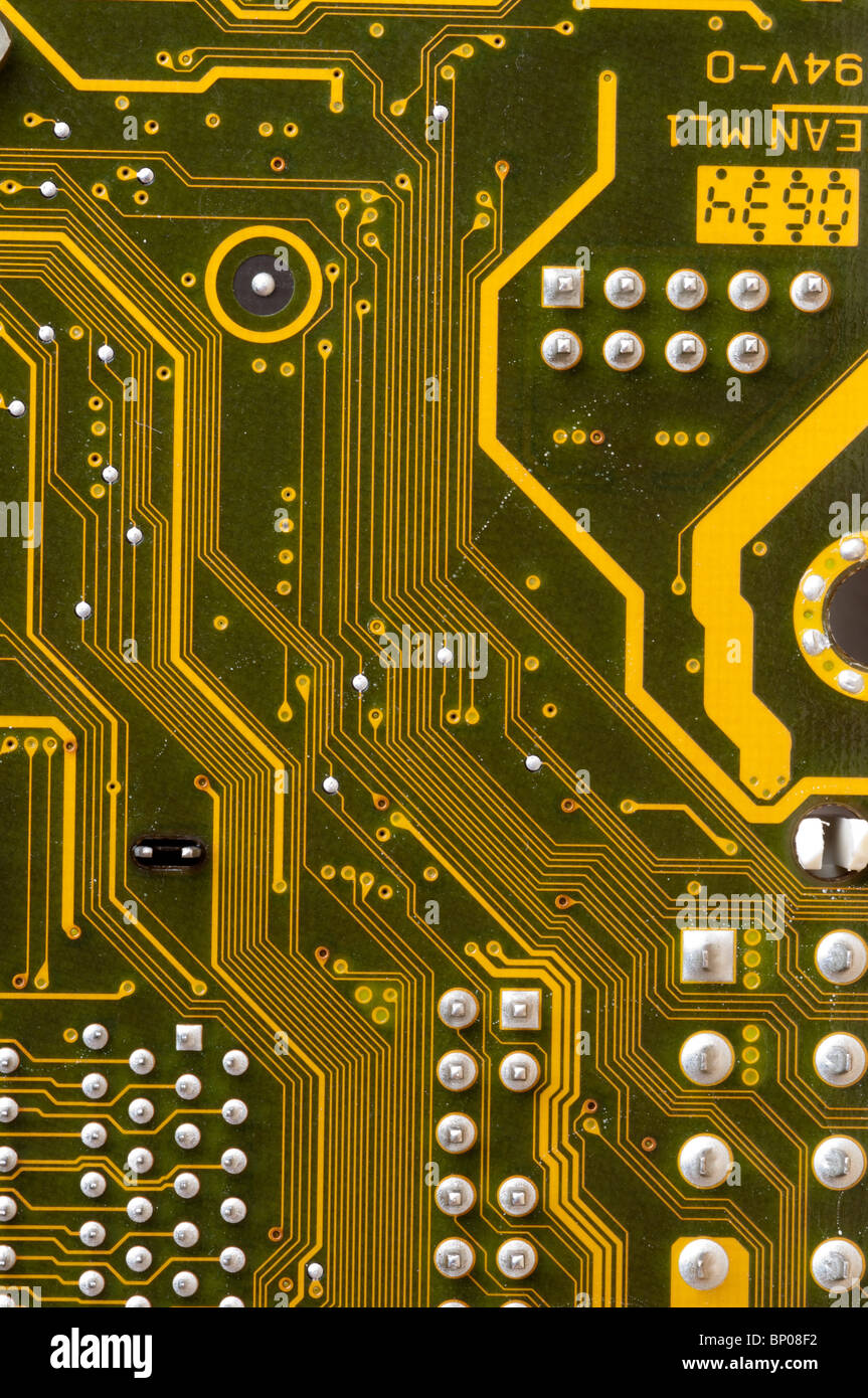 Green microcircuits hi-res stock photography and images - Alamy